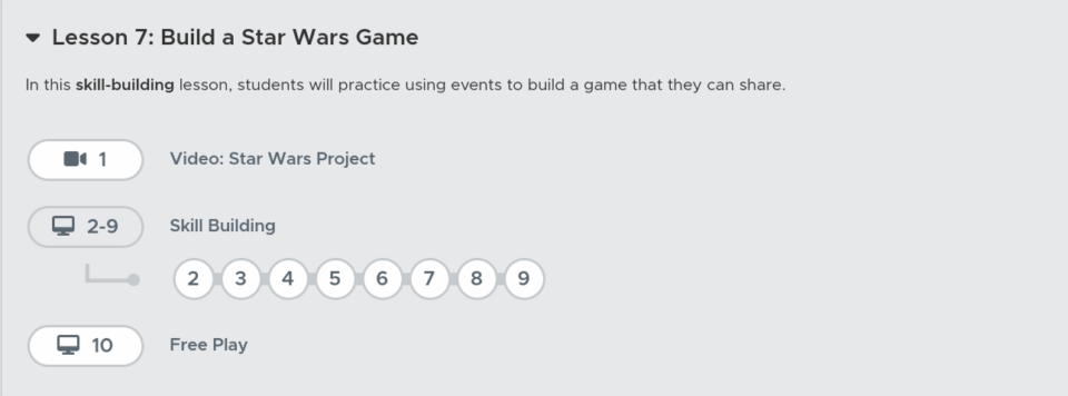 3rd Grade, D. Smith, 05-01 – Code.org Lesson 7: Build a Star Wars Game ...